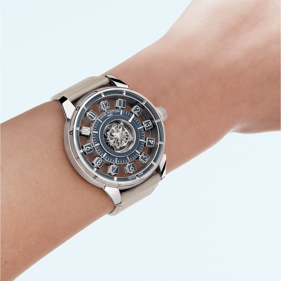 Tambour Taiko Spin Time Air Flying Tourbillon, Automatic, 42.5mm, White gold - All Watches ...